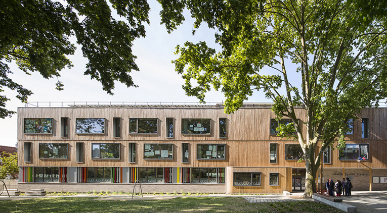 Stéphane-Hessel / Les Zéfirottes school complex – materia award